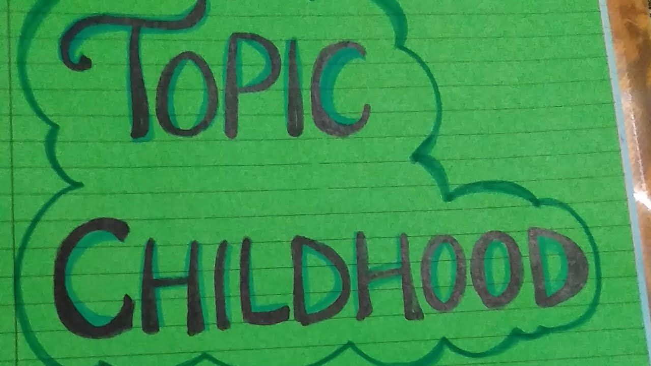 English project for class 11th , Topic=childhood (POEM) - YouTube