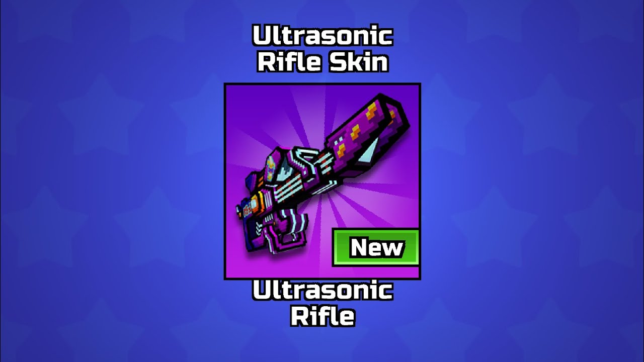 I got the RARE ultrasonic rifle skin! — Pixelgun3d - YouTube