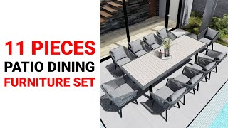 Home Care Wholesale 11 Pieces Patio Dining Set Review