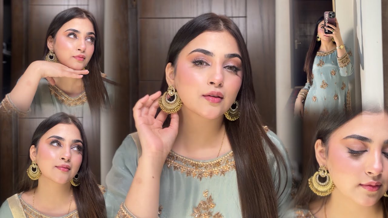 Wedding guest makeup look | walima makeup tutorial | GRWM | Saba ahmedd ...