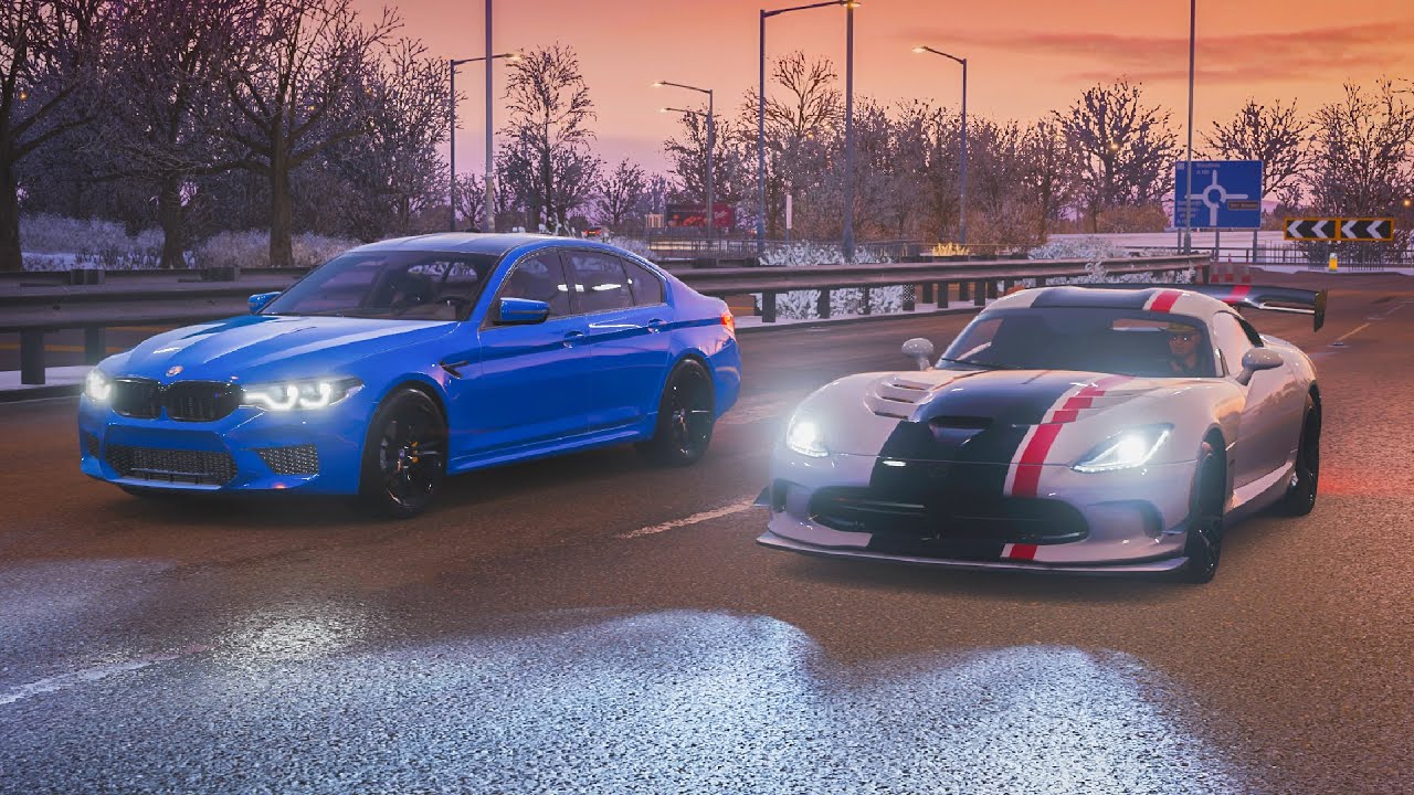 FH4 Drag Race | 2018 BMW M5 vs 2016 Dodge Viper ACR!!! - YouTube
