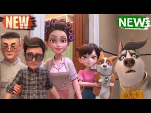 Moco family Oscar ko kardiya return 😍🐶 moco yammy funny cartoon #trending #viral #balveer # ...