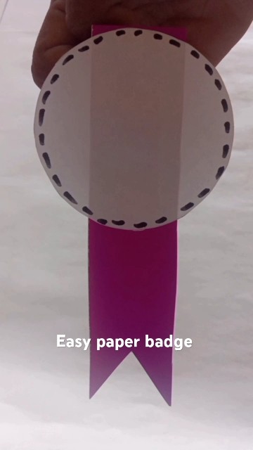 Easy paper badge for kids #craft #diy #papercrafts #paperbadge # ...