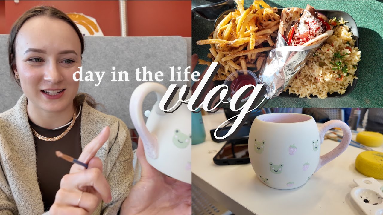 day in the life vlog | pottery painting 🖼️, greek lunch, and flamenco ...