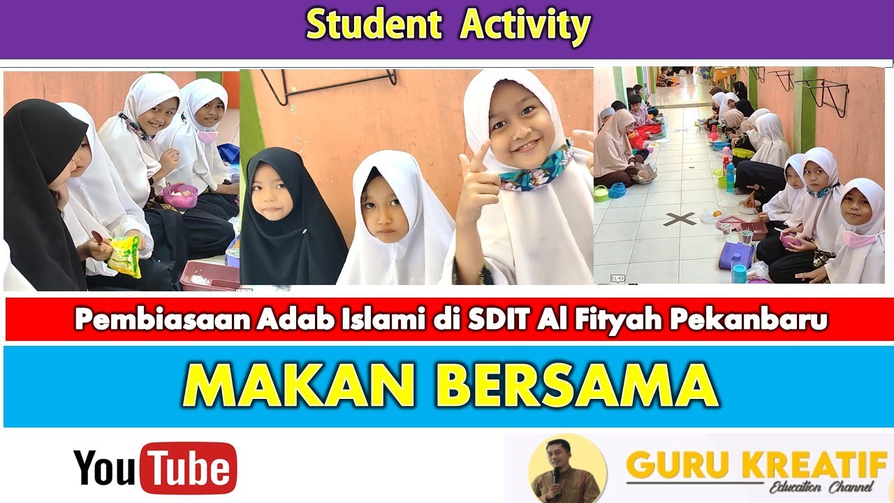 MAKAN BERSAMA DI SEKOLAH BERSAMA TEMAN-TEMAN DAN GURU || ADAB MAKAN ...