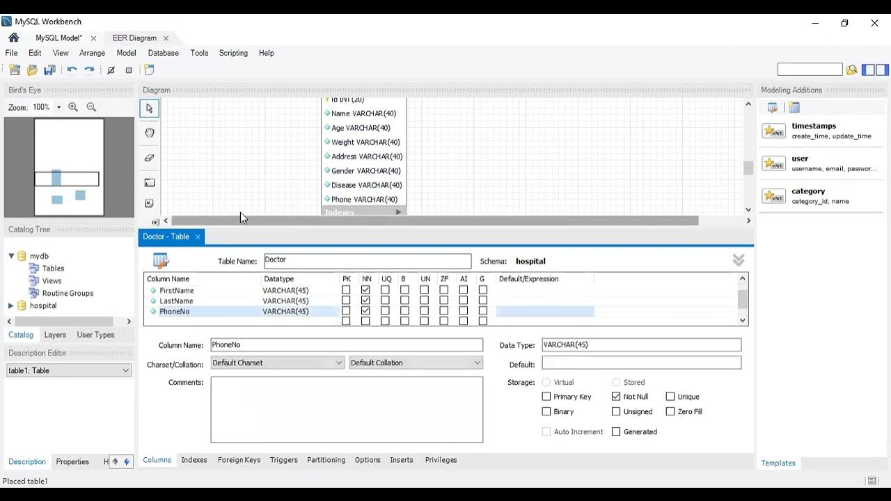 Forward & reverse engineering through MySQL WorkBench..... UOS #uos #students #development - YouTube
