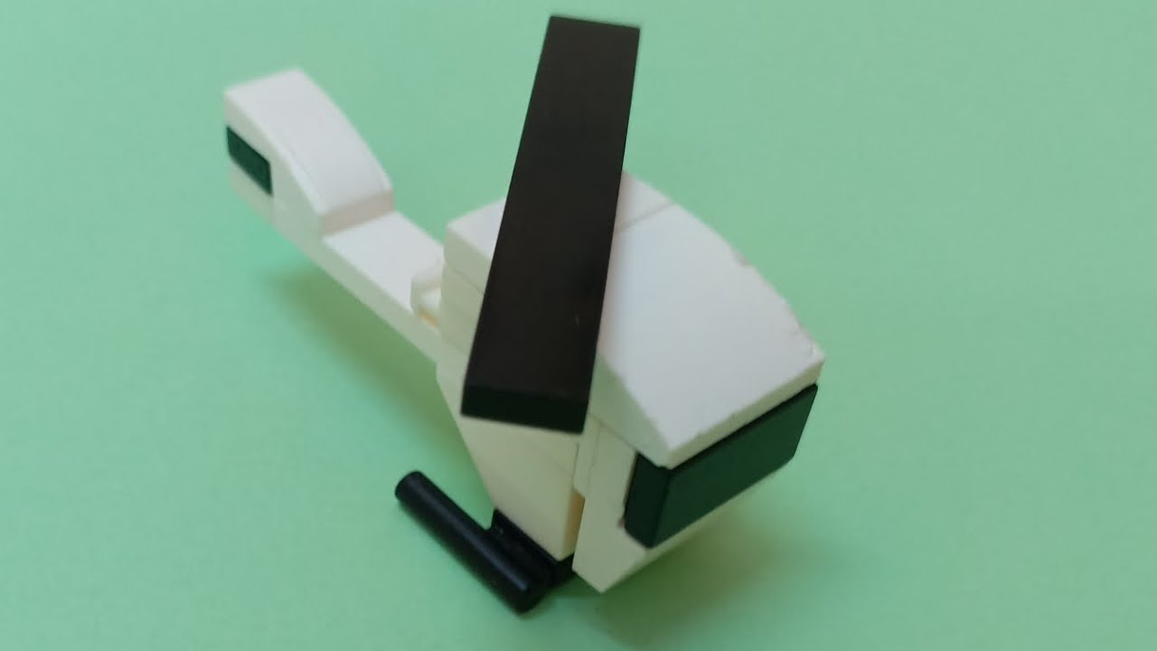 how to make cool mini White helicopter from lego | tutorial video | # ...