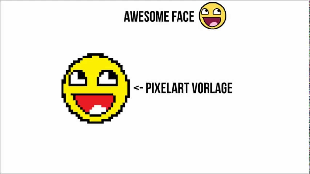 [Minecraft] Pixelart Tutorial - Awesome Face - YouTube