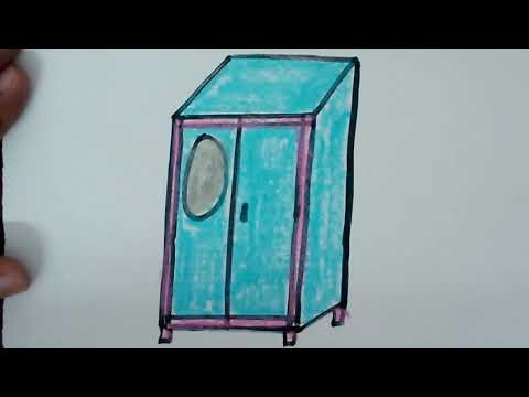 Simple n easy CUPBOARD drawing 1356 - YouTube