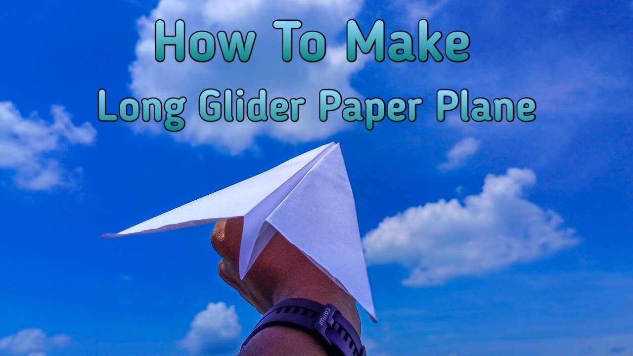 How To Make Long Glider Paper Plane | Long Glider | Make Easy | BD ...