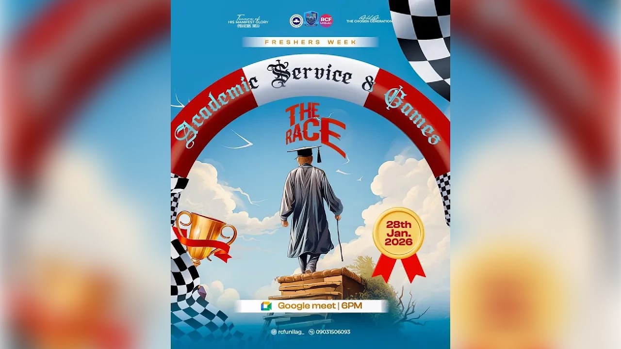 THE RACE (Freshers' Week 2026) || Academic Service || RCF UNILAG - YouTube