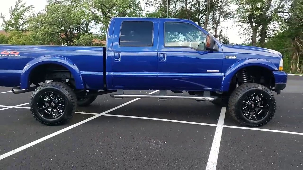 2003 ford f250 powerstroke sonic blue - YouTube