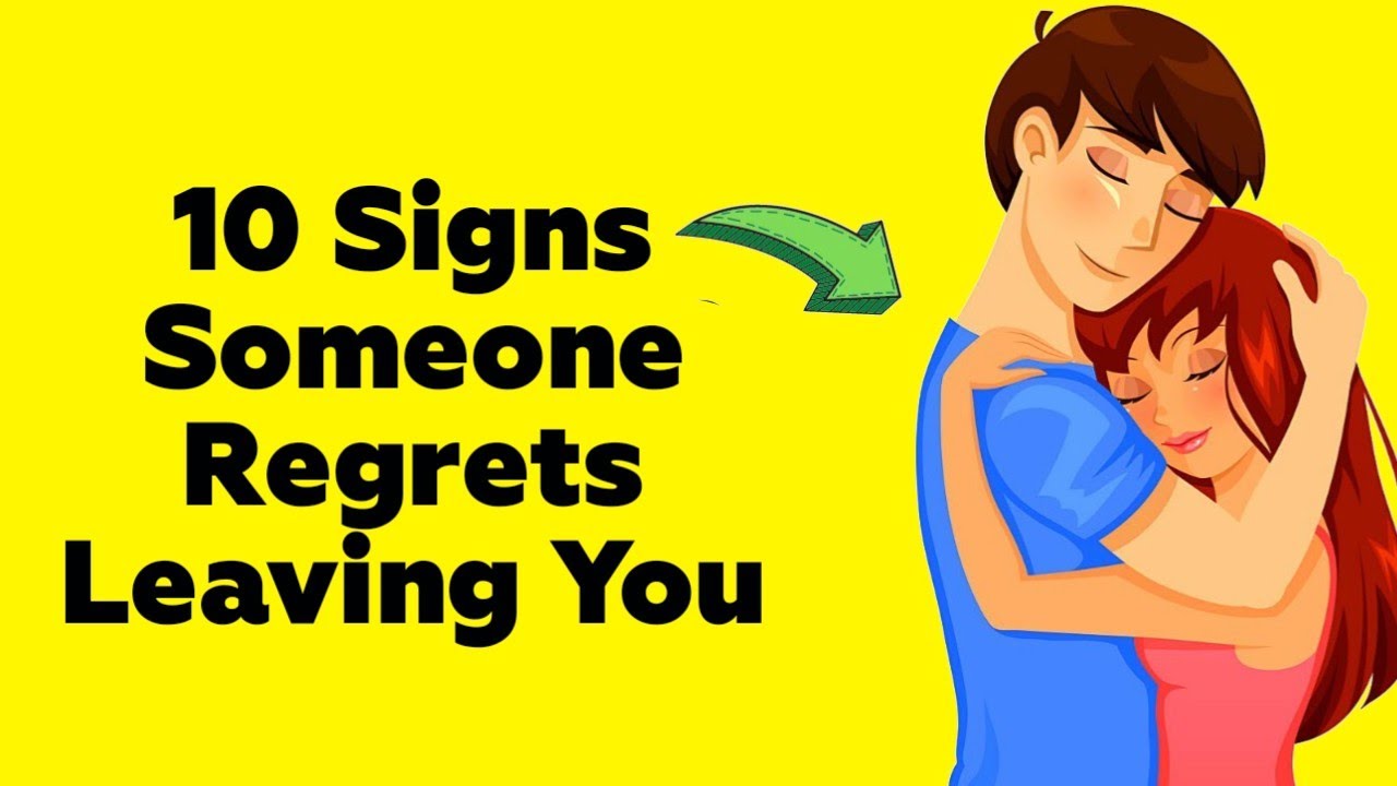 10 Signs Someone Regrets Leaving You...! psychological facts/love facts ...