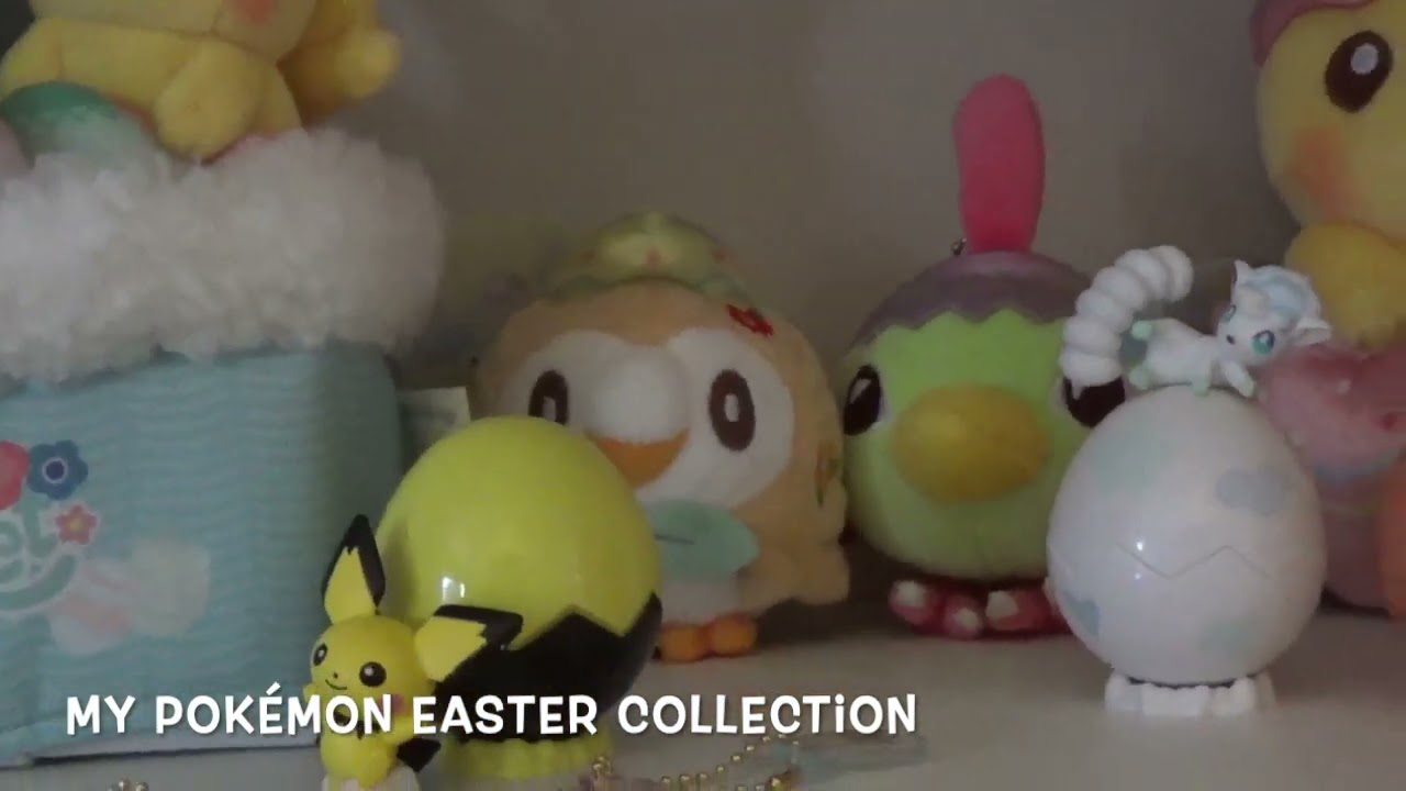 Current display shelves part 8 Pokémon Easter collection - YouTube