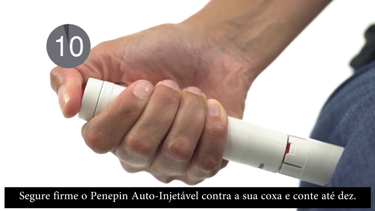 شرح توضيحي لكيفية استخدام حاقن الادرينالين الآلي PENEPIN autoinjector ...