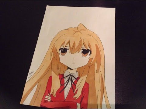 Speed Drawing | Taiga Aisaka | ToraDora - YouTube