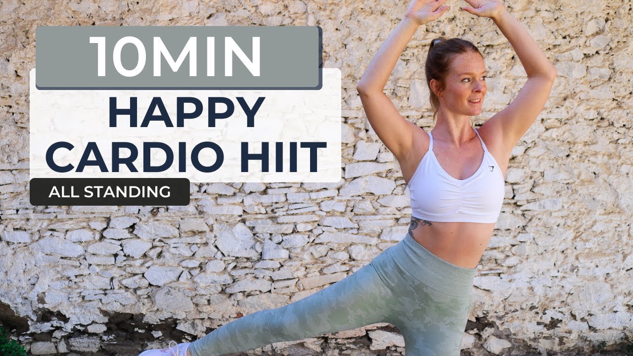 10 MIN HAPPY CARDIO HIIT | Non-Stop Intense Full Body Fat Burn| All ...