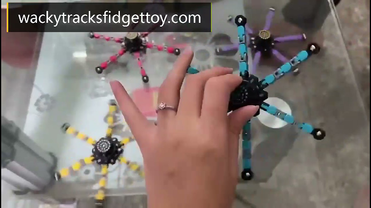 Luminous Wacky Track Fidget Spinner Gear - YouTube