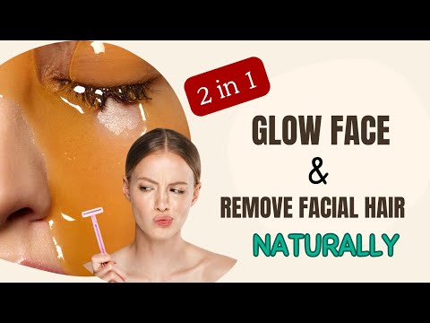 Natural Face Mask for Glowing Face & Remove Facial Hair|Turmeric ...