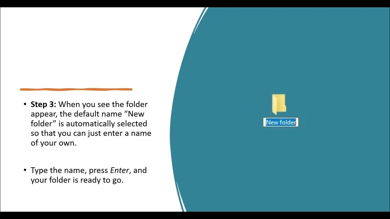 How to create a folder in Windows 8/10/11! #BasicITSkills - YouTube