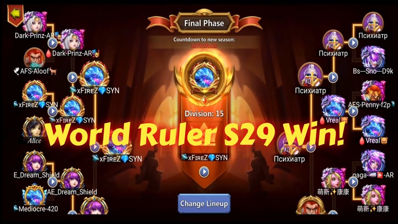 Castle Clash: World Ruler S29 Win - Fights + Rewards! - YouTube