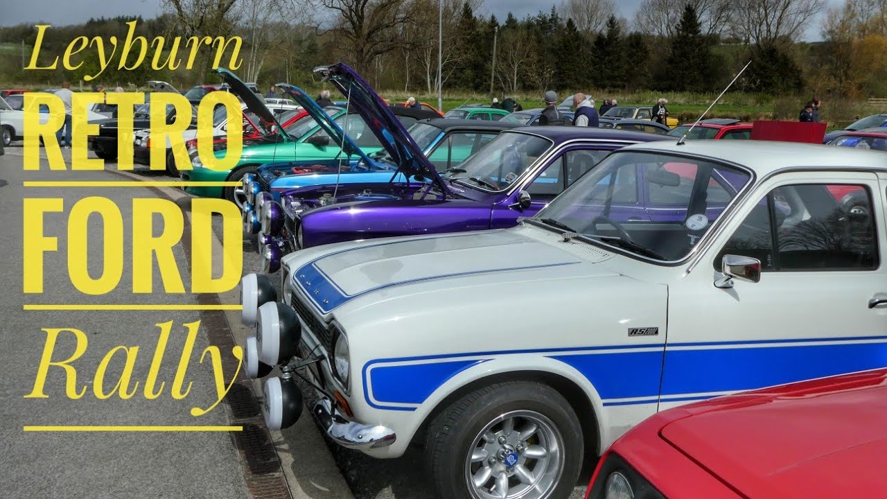 Leyburn Retro Ford car rally - YouTube