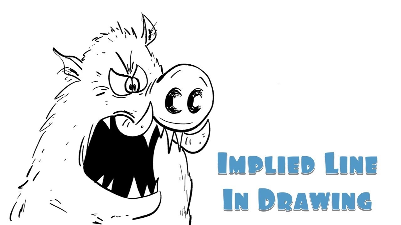 Implied Line in Drawing - YouTube