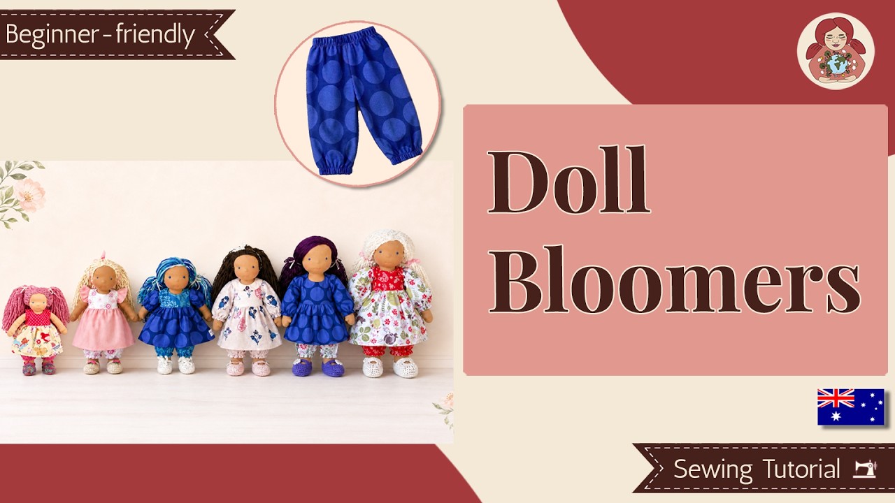 Sew Bloomers for Your Waldorf Doll in 6 Sizes | Versa-Style Dress ...