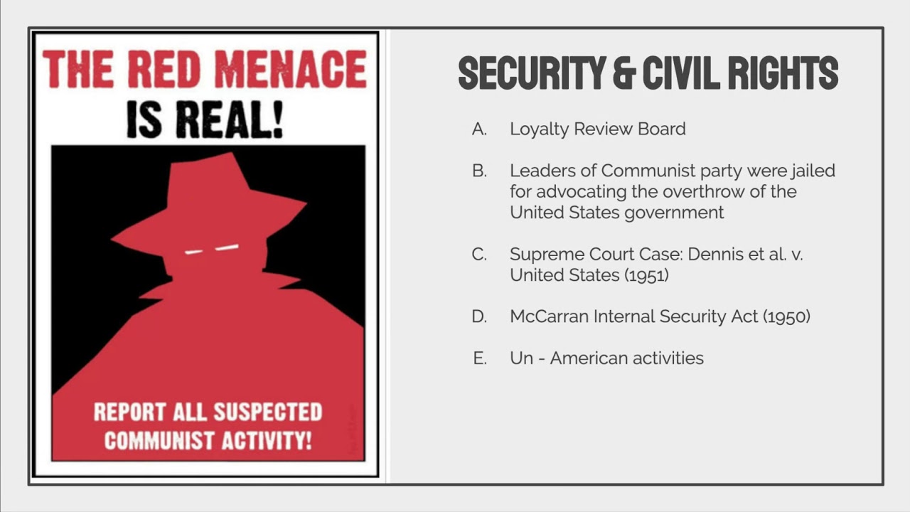 Red Scare & McCarthyism Lecture - YouTube