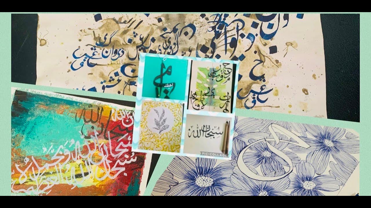 calligraphy practic by mariARTistic - YouTube