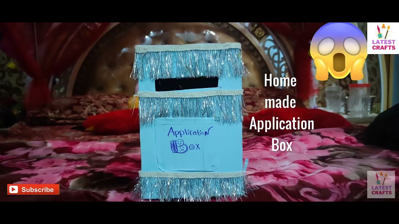 How to make a application box from CardBoard / Application Box for ...