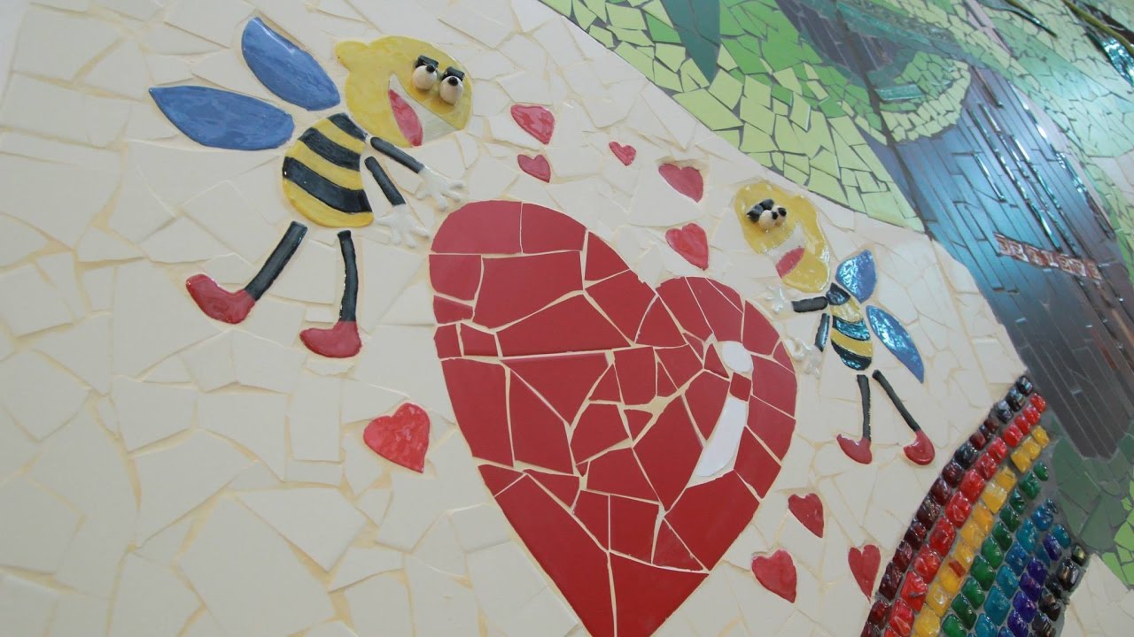 Project HOPE - A community mosaic mural project led by MosaicJam - YouTube