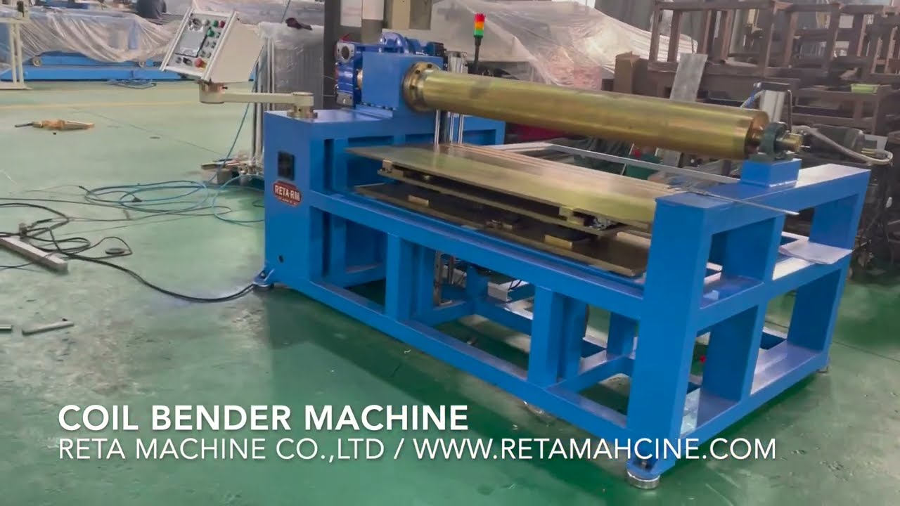 Coil Bender Machine for Heat Exchanger Coil Product - YouTube