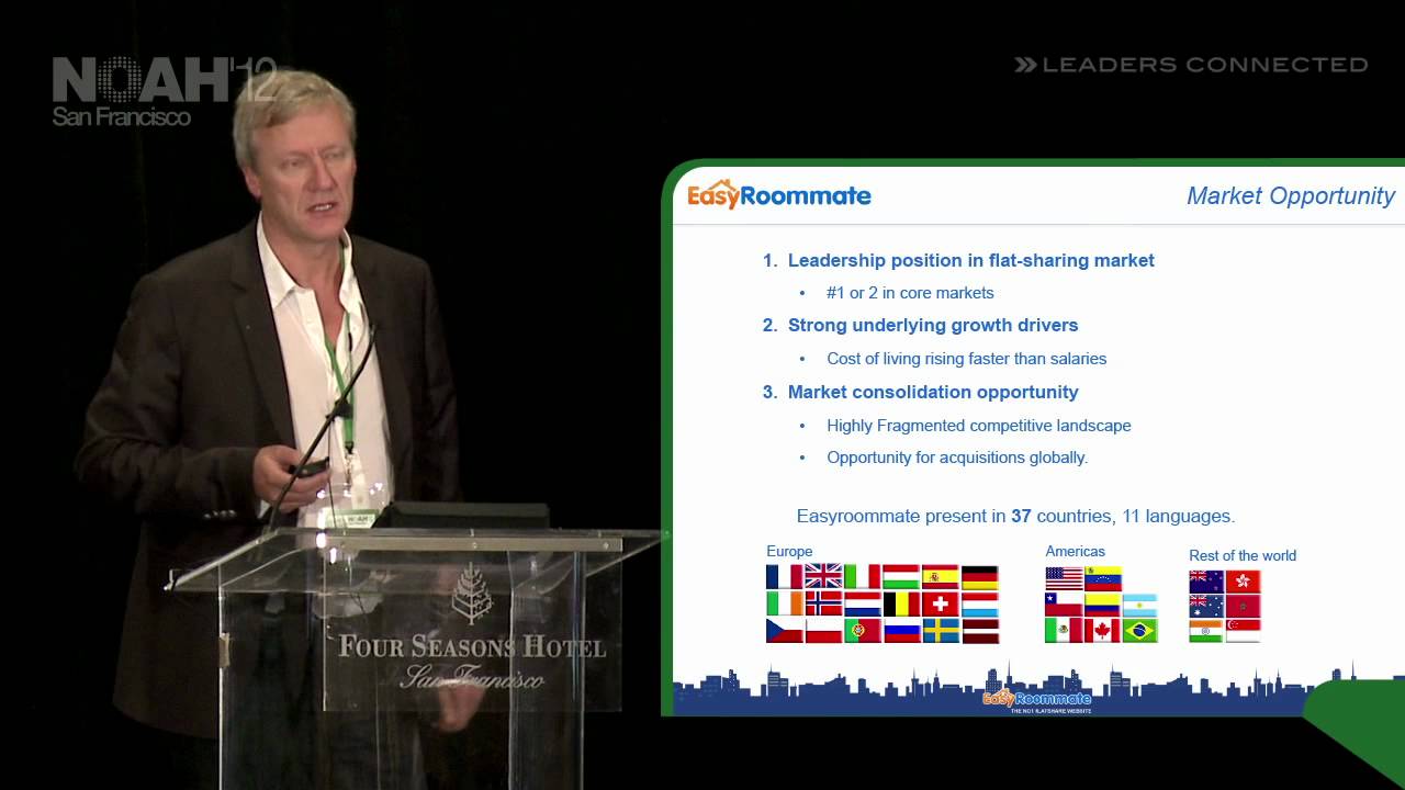 NOAH12 San Francisco -‬ Easyroomate, Jean Yannick Pons - YouTube