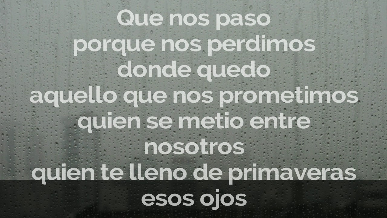 QUE NOS PASO letra REYLI - YouTube