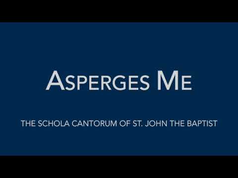 Asperges Me Gregorian Chant - YouTube