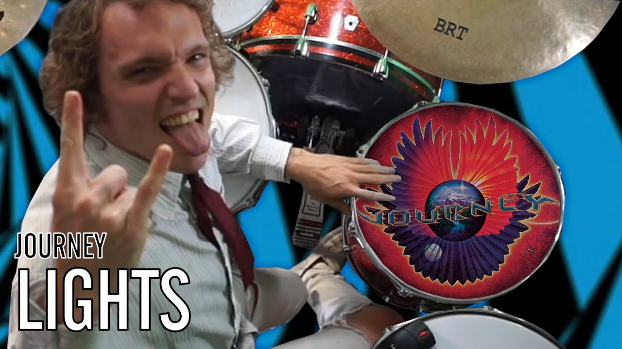Journey - Lights | Office Drummer - YouTube