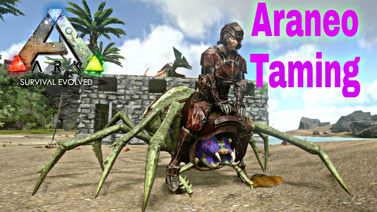 Araneo Taming in Hunter cave - Ark Mobile - Ark Taming Series - YouTube