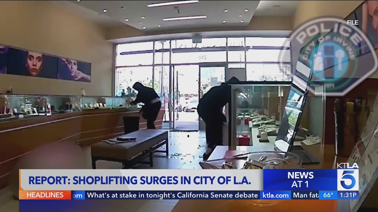 Report: Shoplifting cases soar in Los Angeles - YouTube