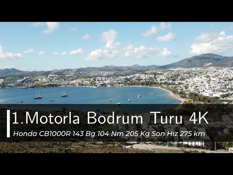 Motor ile Bodrumu Turladım  Merkez Çarşı, Marina, Gümbet, Bitez, Yahşi, Akyarlar vs 1000cc ile şehir