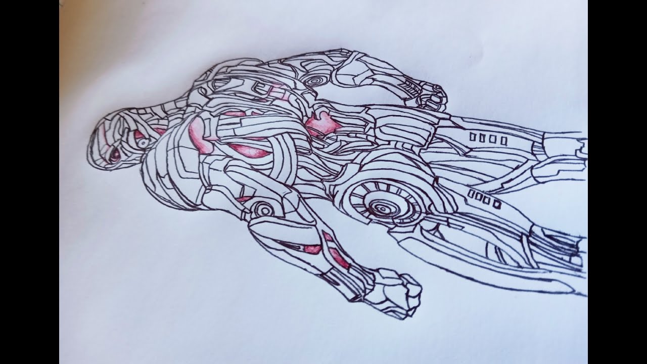Drawing Ultron [Avengers Age of Ultron] - YouTube