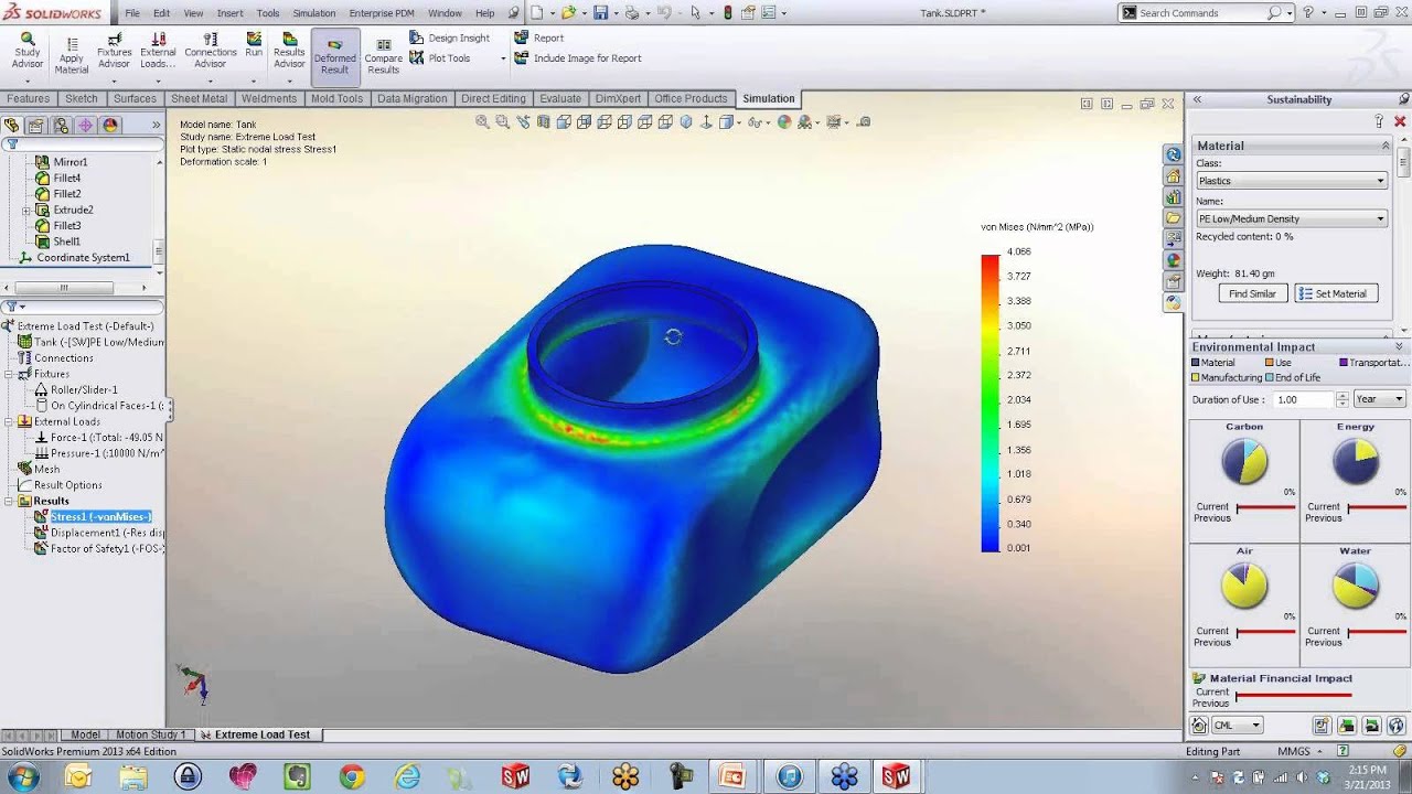 SOLIDWORKS Sustainability - YouTube