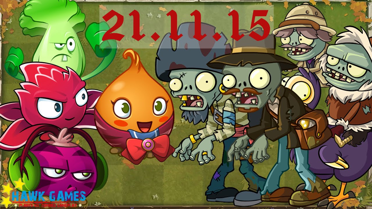 Plants vs. Zombies 2 - Fall Food Fight Party (November 21, 2015) [4K ...