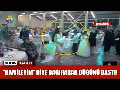 ''Hamileyim'' diye bağırarak düğünü bastı!