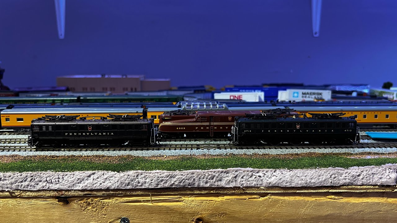 Layout #2, Video#23 - Review of PRR Boxcabs made by Broadway Limited ...