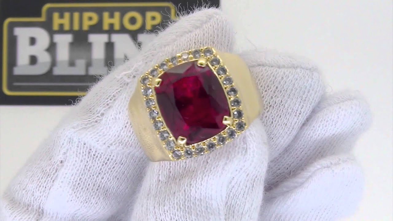 Ruby Rick Ross Ring All Lab Made Amazing Details & Price - YouTube