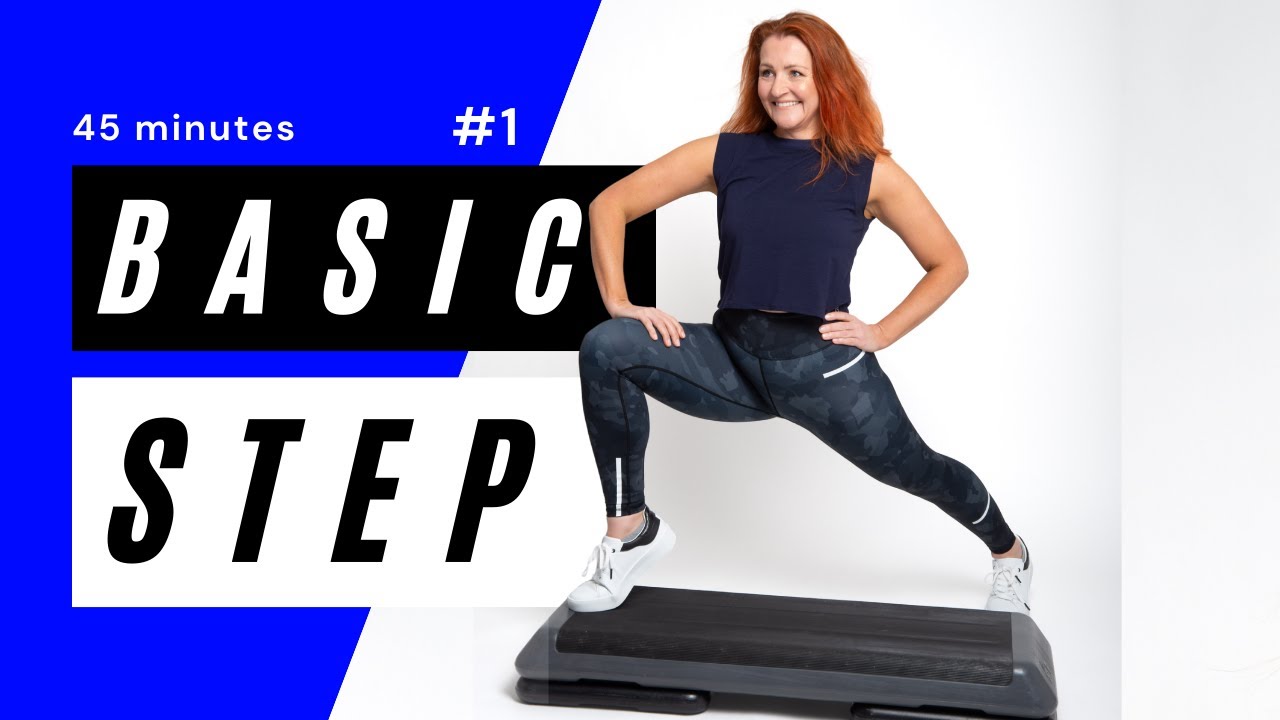Beginner Step Aerobics Workout 💙 Basic #1 💙 Hot Music 🔥 - YouTube