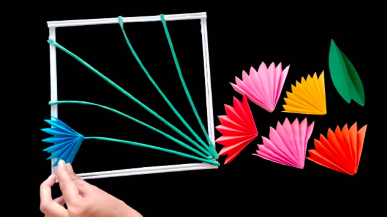 Easy and Quick Paper Wall Hanging Ideas | A4 sheet Wall decor | Room ...