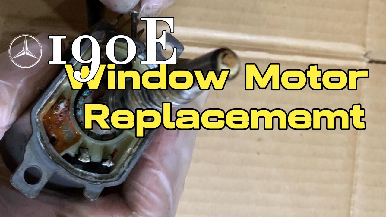 190E W201 W124 window motor repair ｜190E DIY must know! - YouTube