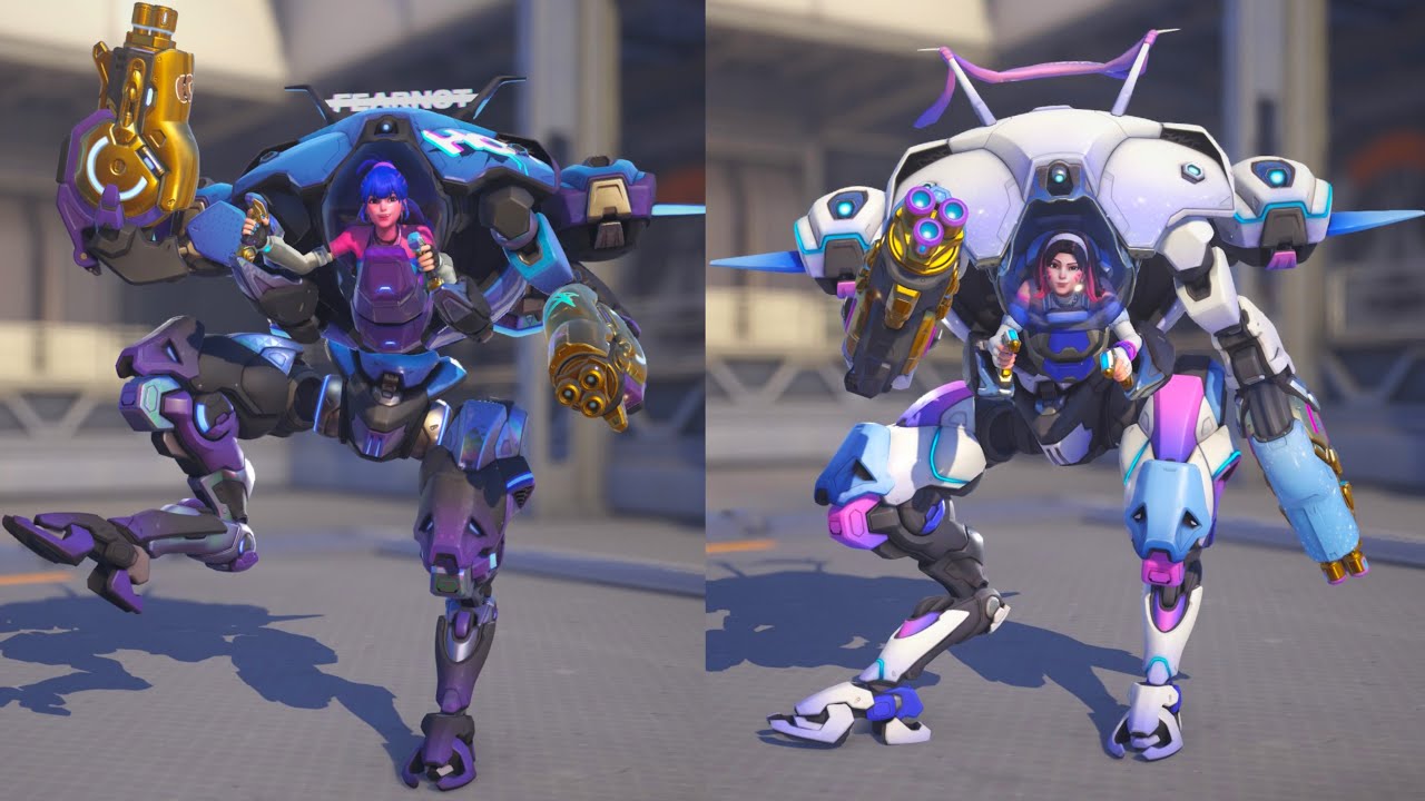 NEW D.va Crazy Choreography Emote with Different Skins | Overwatch 2 x ...